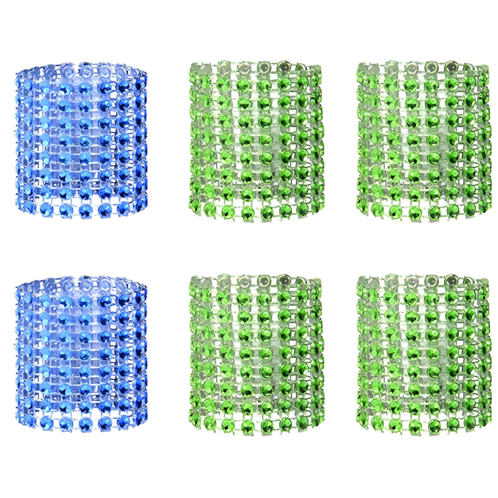 ACDANC 6Pcs Napkin Rings,Dazzling and Eye-Catching Serviette Rings ...