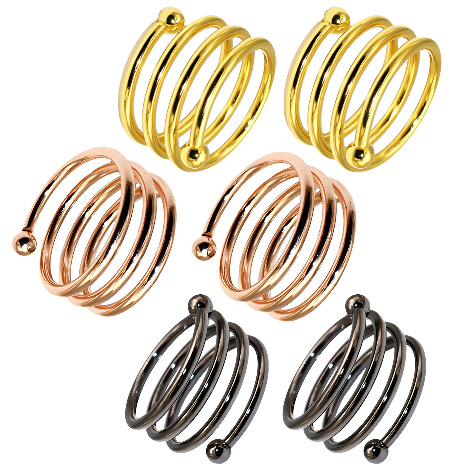 ACDANC 6Pcs Napkin Rings,Space-Saving Serviette Rings,Table Cleanliness ...