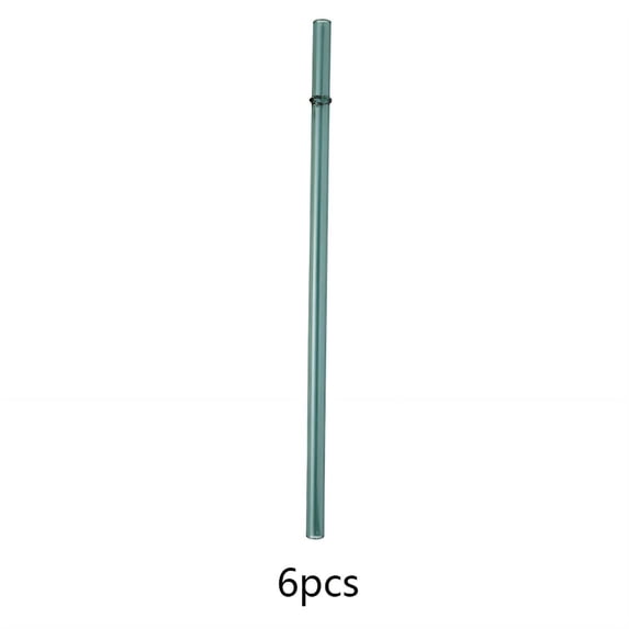 ACDANC 6Pcs Reusable Straws Strong and Durable Glass Straws Non-Toxic ...