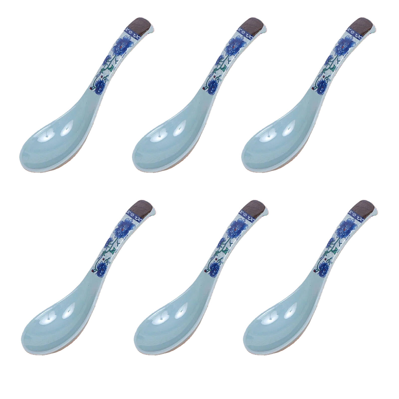 ACDANC 6Pcs Soup Spoons Melamine Material Spoons Hand-Smooth Edges ...