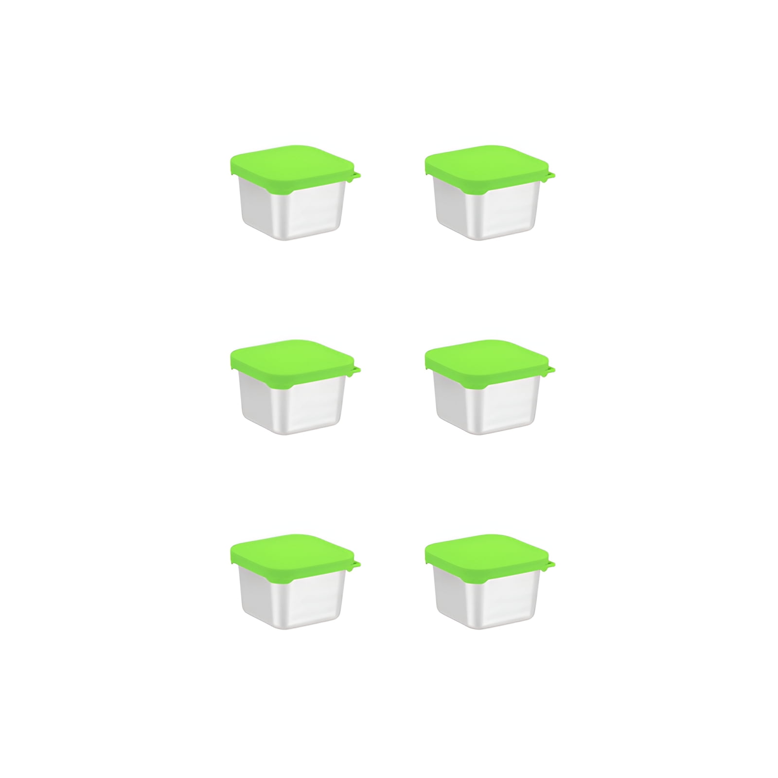 ACDANC 6Pcs Stainless Steel Snack Containers with Silicone Lid ...