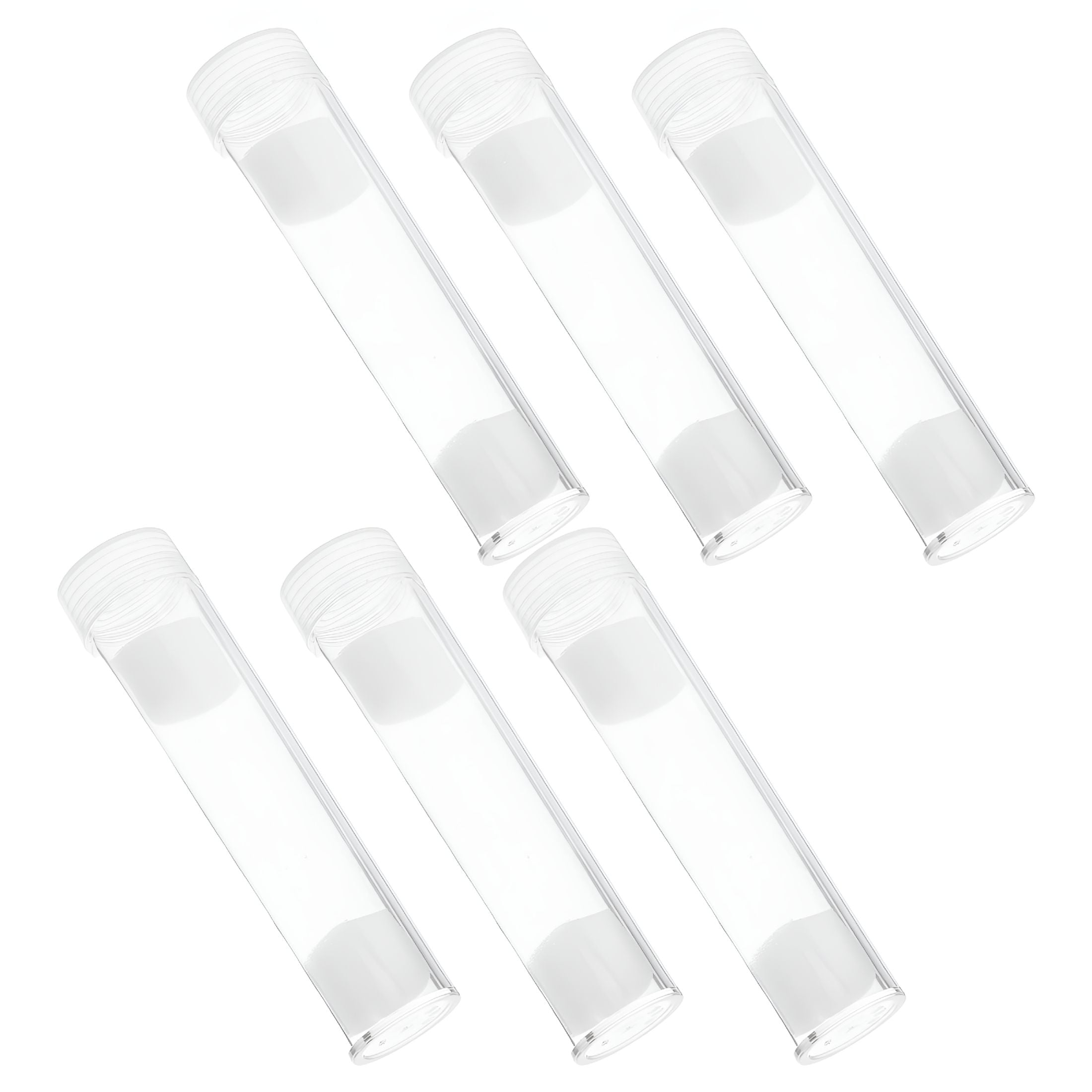ACDANC 6Pcs Transparent Coin Storage Tubes Designed for Quarter Rolls ...