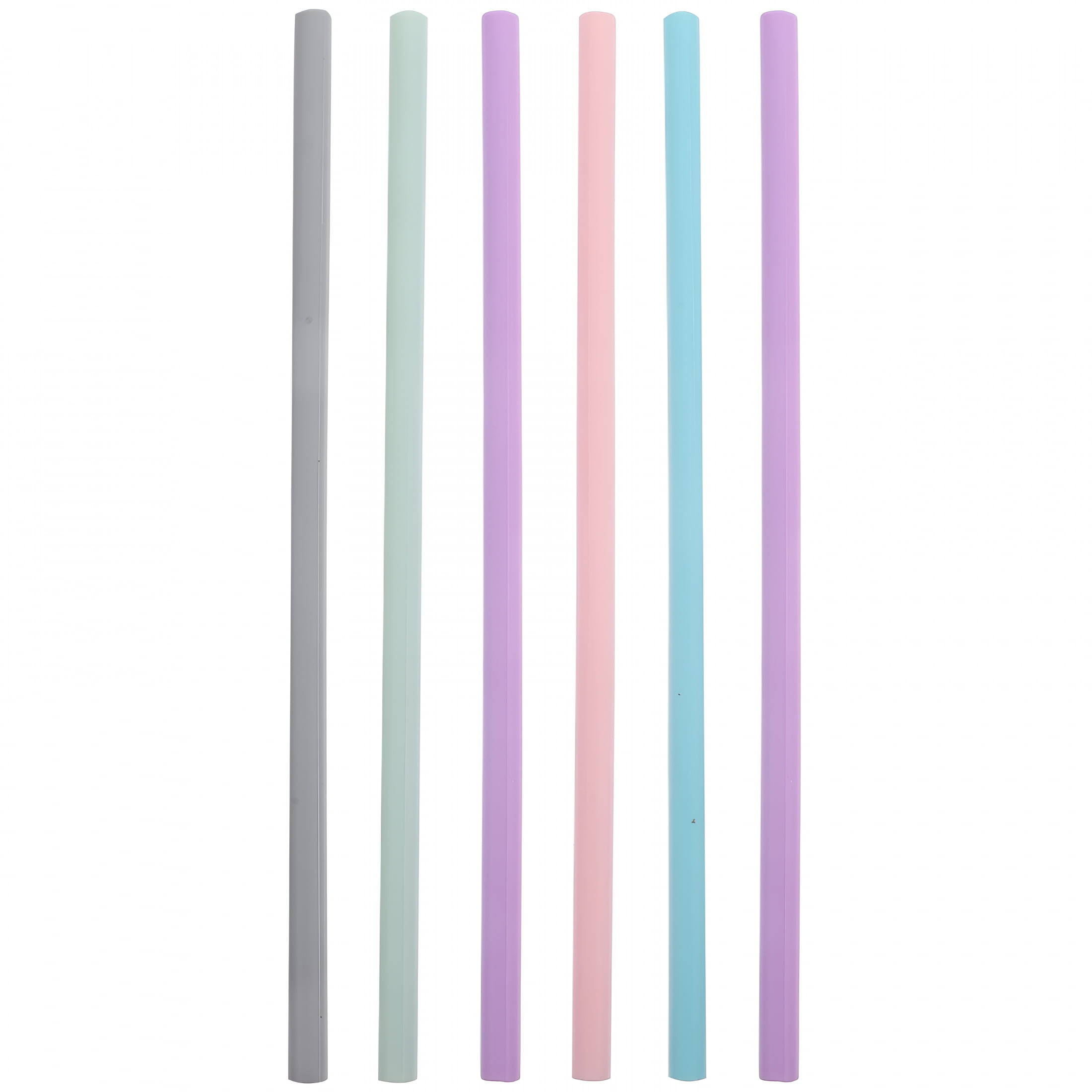 ACDANC 6pcs Reusable Silicone Straws Extra Long Drinking Straws Food ...