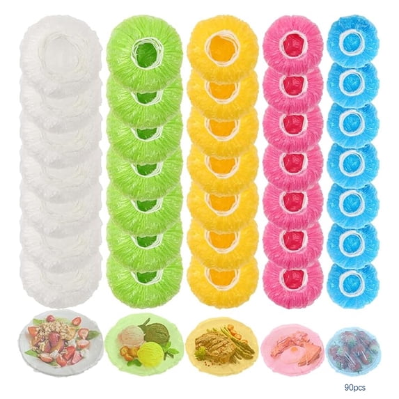 ACDANC 70 Pcs Bowl Covers,5 Size Plastic Food Covers with Elastic ...