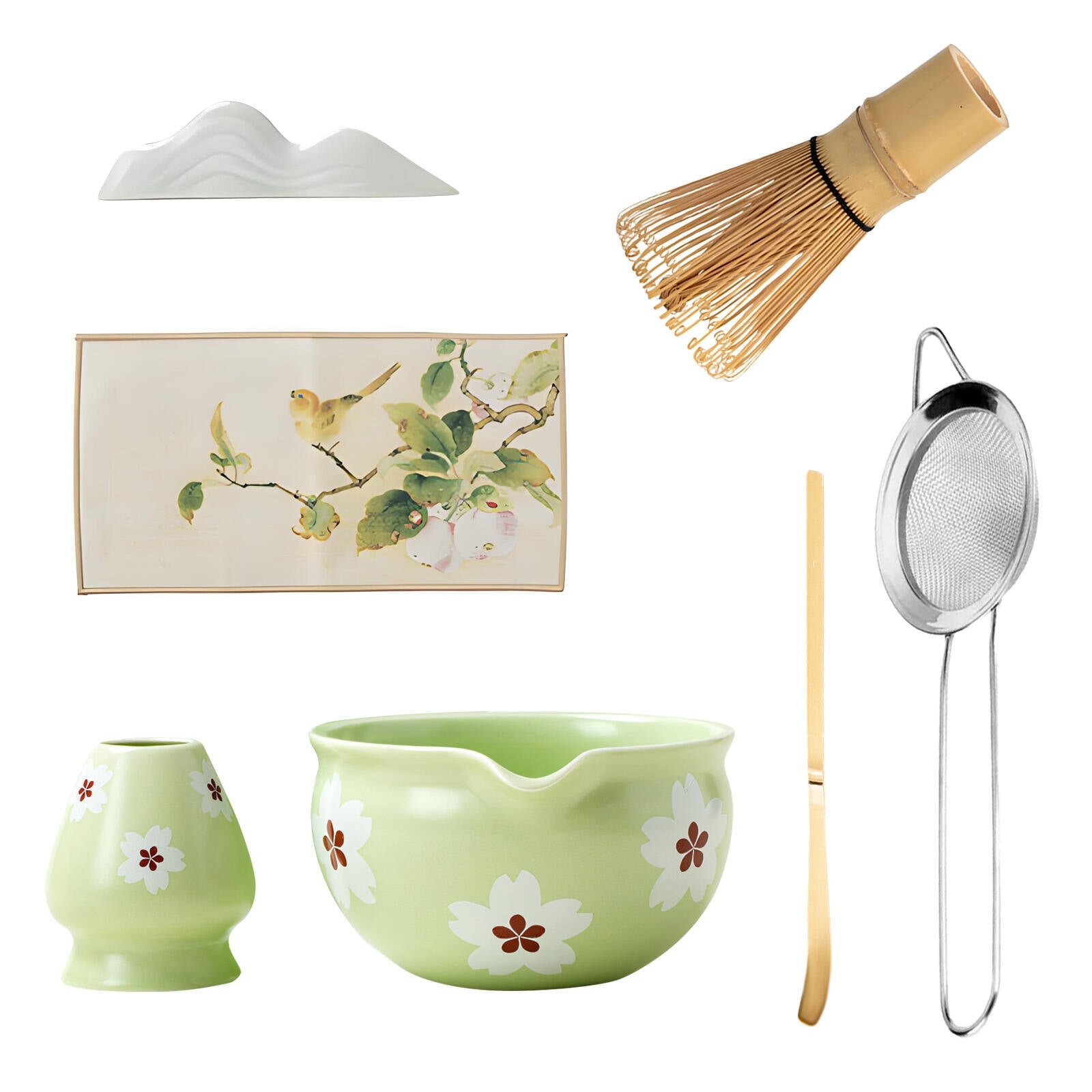 ACDANC 7Pcs Matcha Whisk Set,Classic Design Matcha Set,Tea Set Setup ...