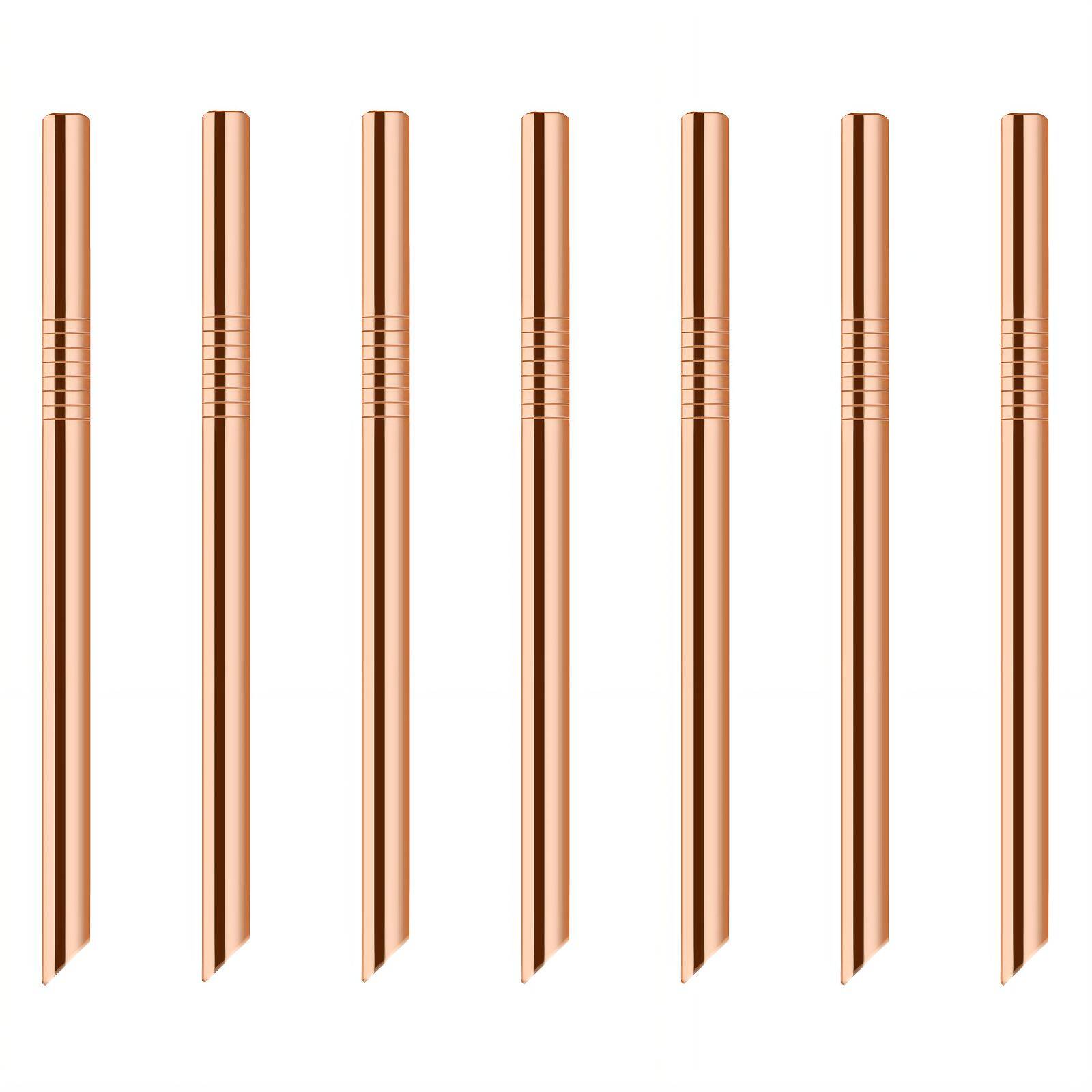 ACDANC 7Pcs Reusable Straws Resistant to Bending and Breaking Metal ...