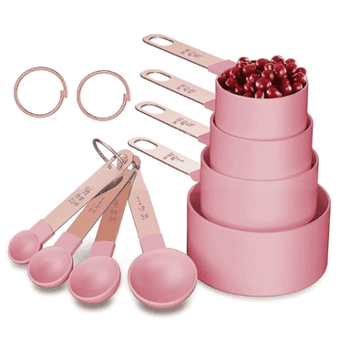 Chef Craft Measuring Combo Set - 4 Cups and 6 Spoons, Easy to Read ...