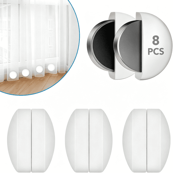 ACDANC 8 Pcs Shower Curtain Weights, Silicone Wrapped Heavy Duty Shower ...