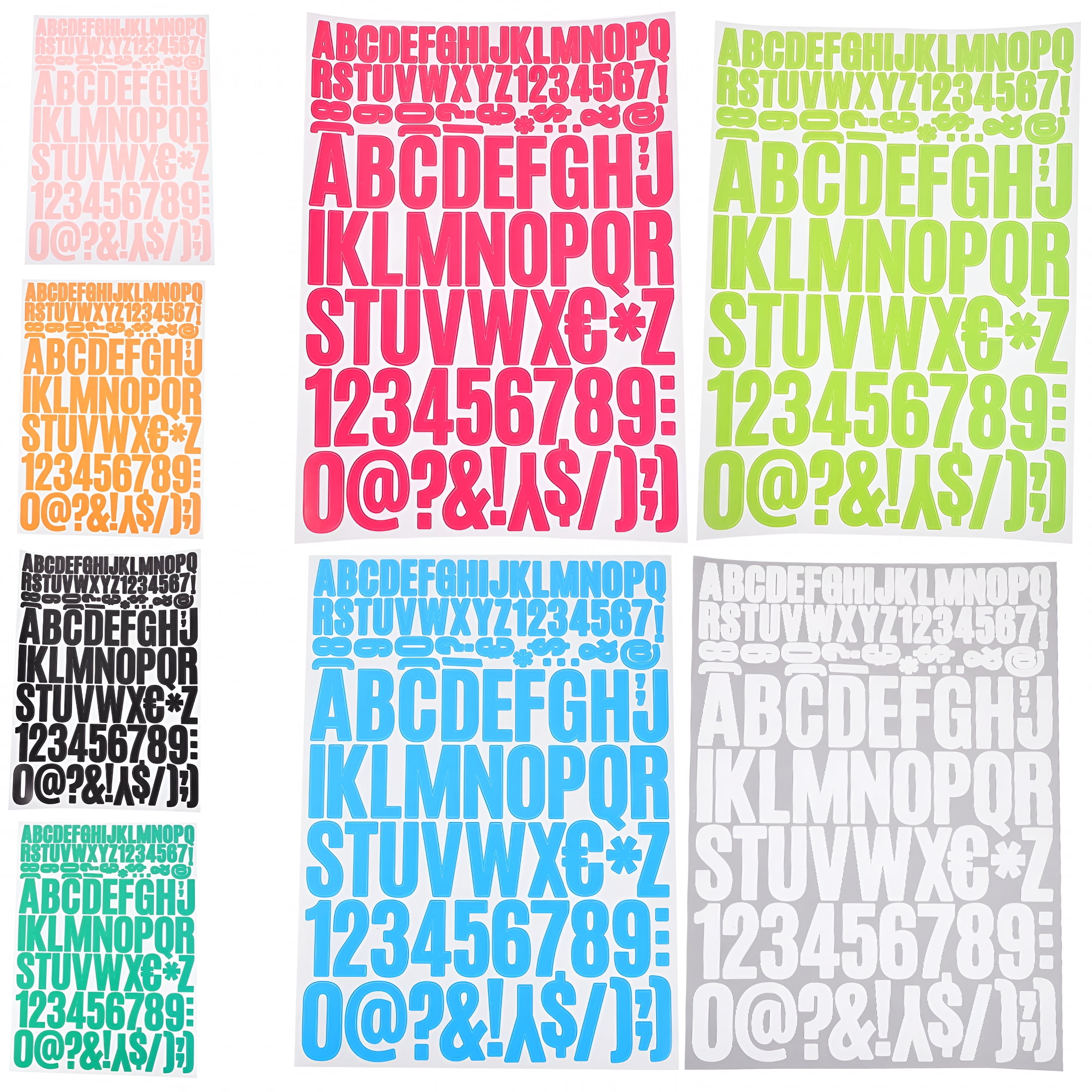 ACDANC 8 Sheets Self-adhesive Stickers Water Bottle Letter for Bottles ...