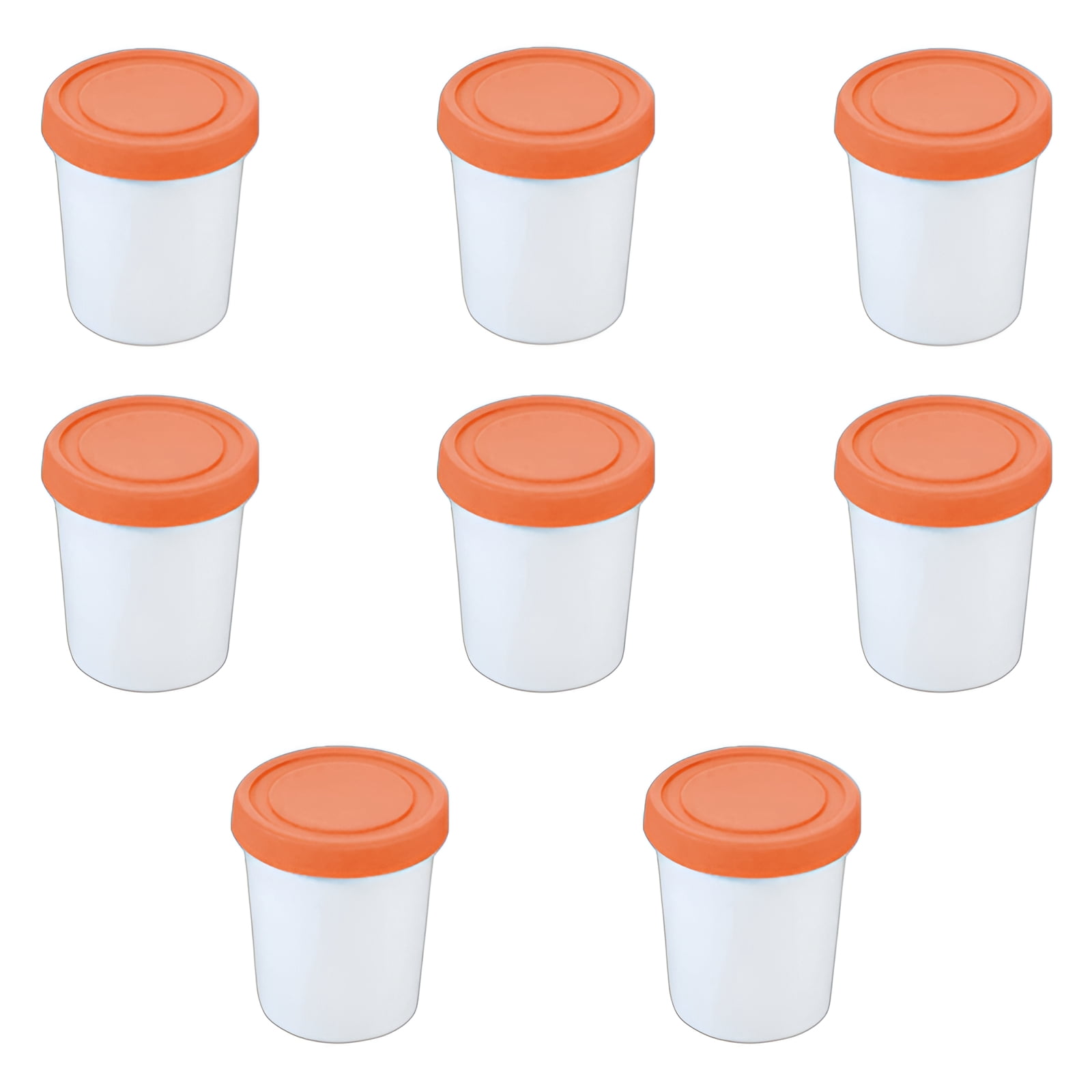 ACDANC 8Pcs Ice Cream Containers,Ice Cream Cup Quart Containers with ...