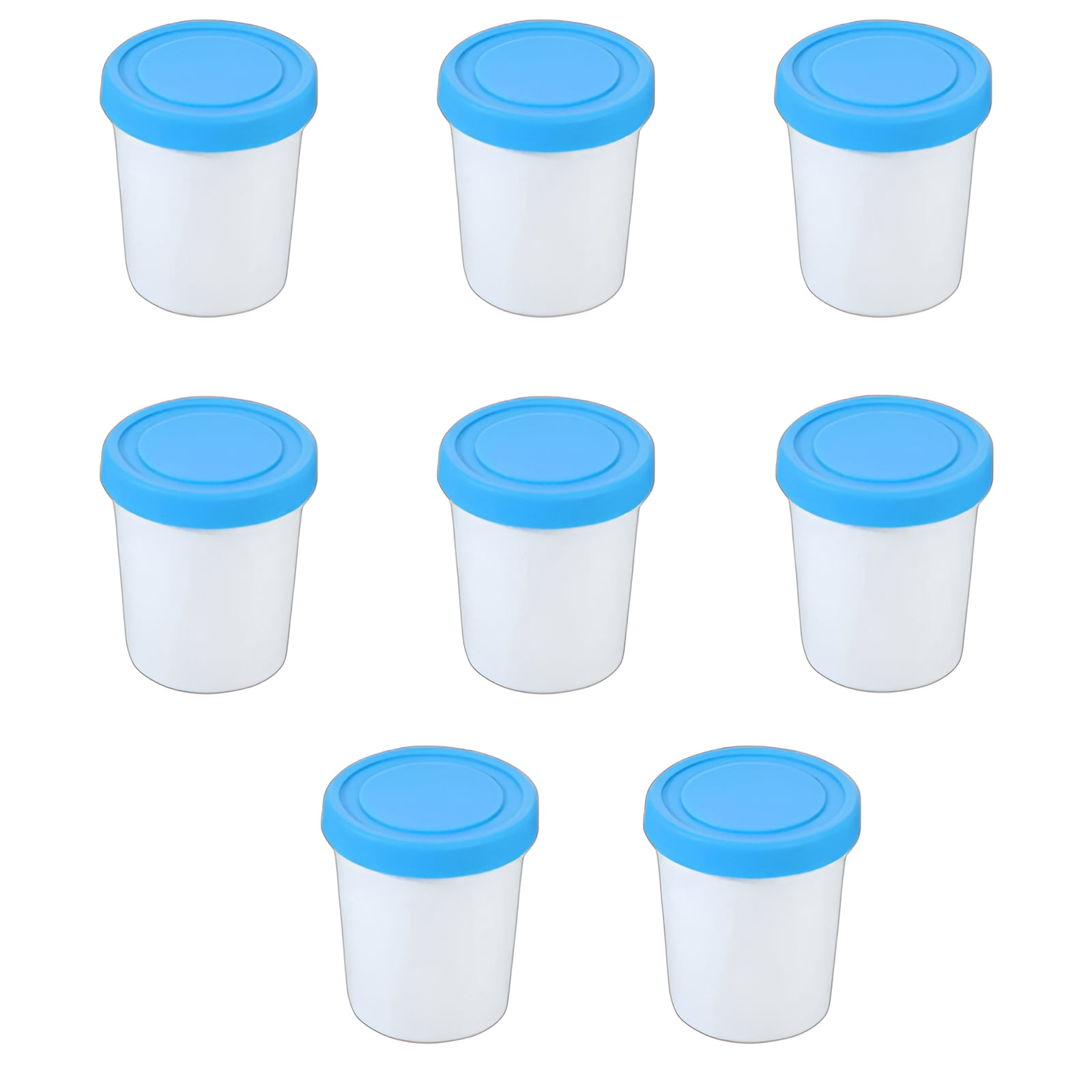 ACDANC 8Pcs Ice Cream Containers,Silicone Rubber Quart Containers with ...