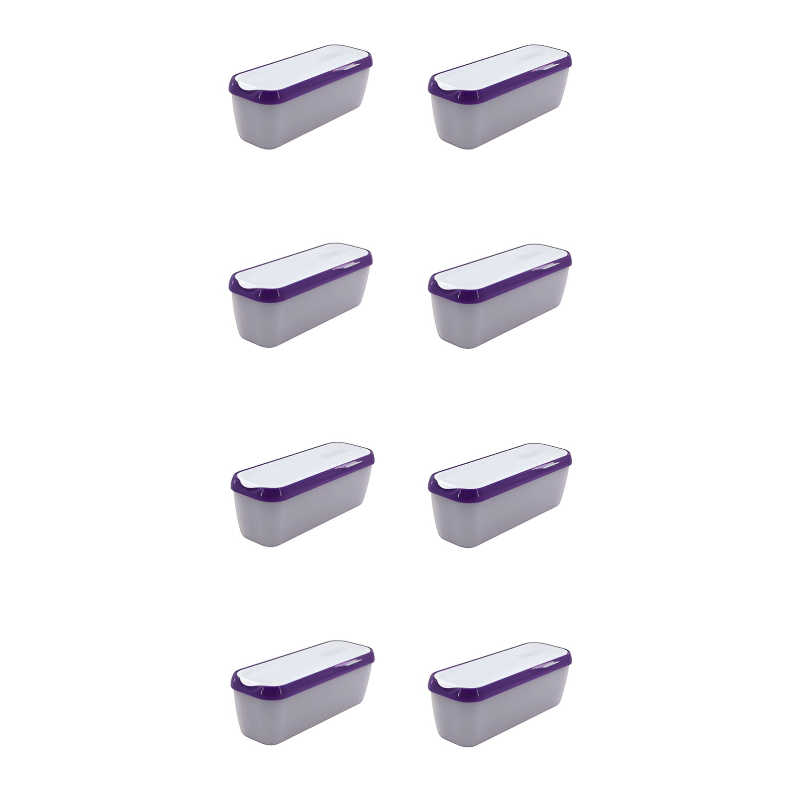 ACDANC 8Pcs Ice Cream Containers,Smooth Inner Wall Freezer Containers ...