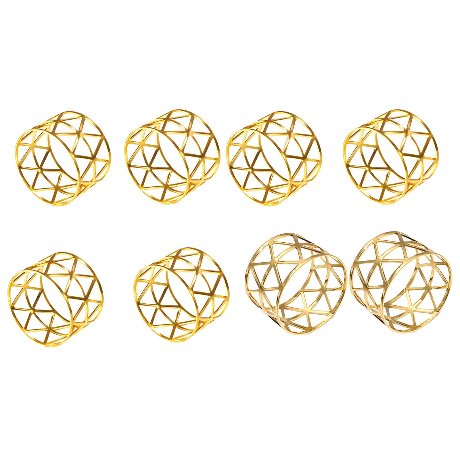 ACDANC 8Pcs Napkin Rings,Simple and Fashionable Serviette Rings,Western ...