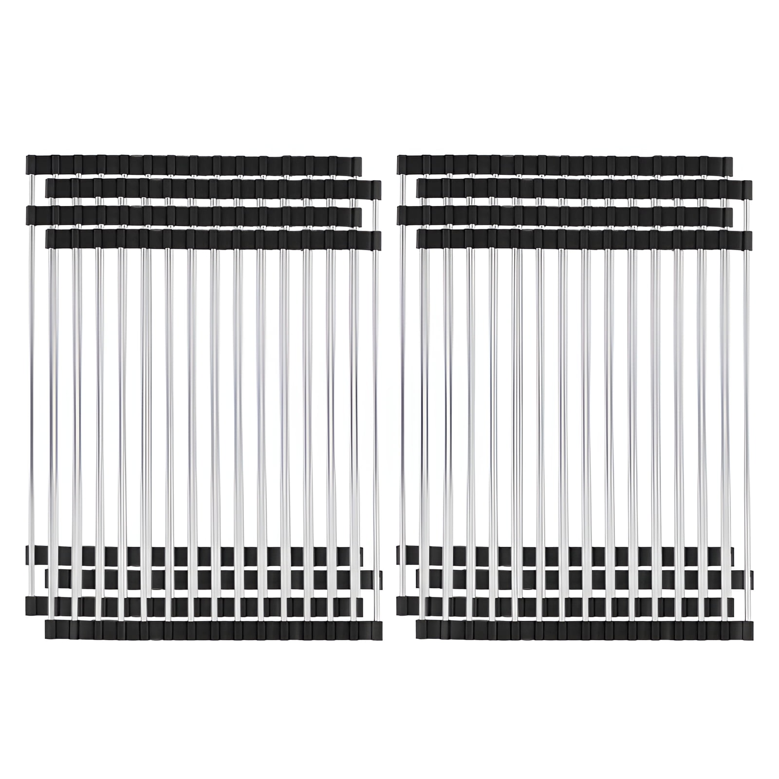 ACDANC 8Pcs Roll Up Dish Drying Rack,Even Load Distribution Over the ...
