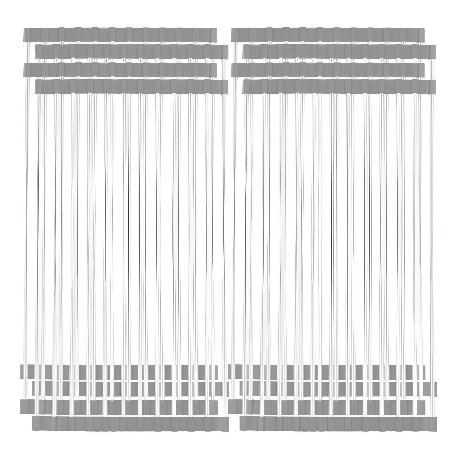 ACDANC 8Pcs Roll Up Dish Drying Rack,Moisture & Humidity Resistant Over ...