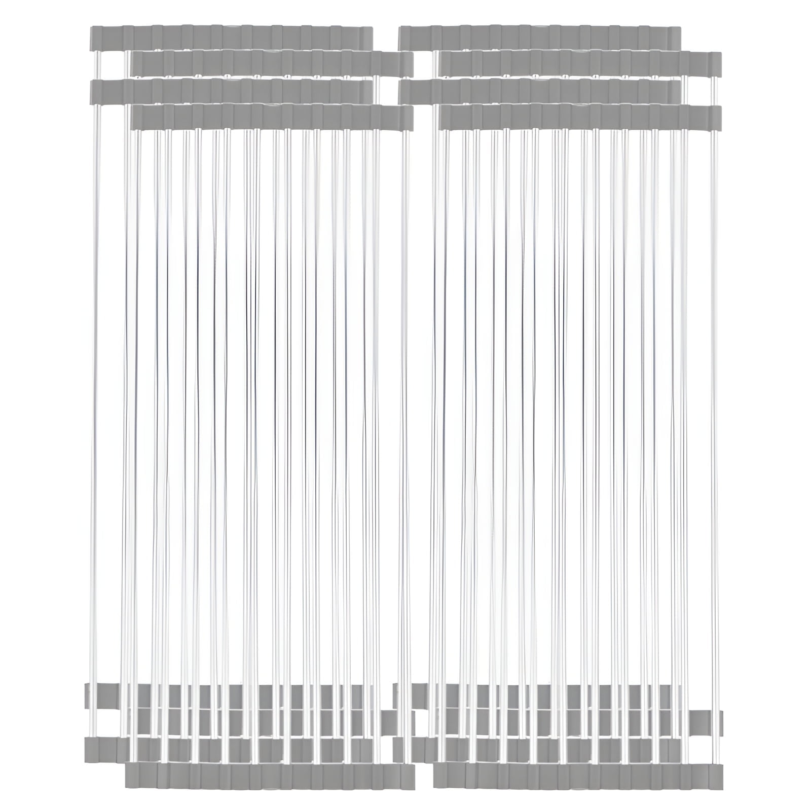 ACDANC 8Pcs Roll Up Dish Drying Rack,High Stability Over the Sink Dish ...