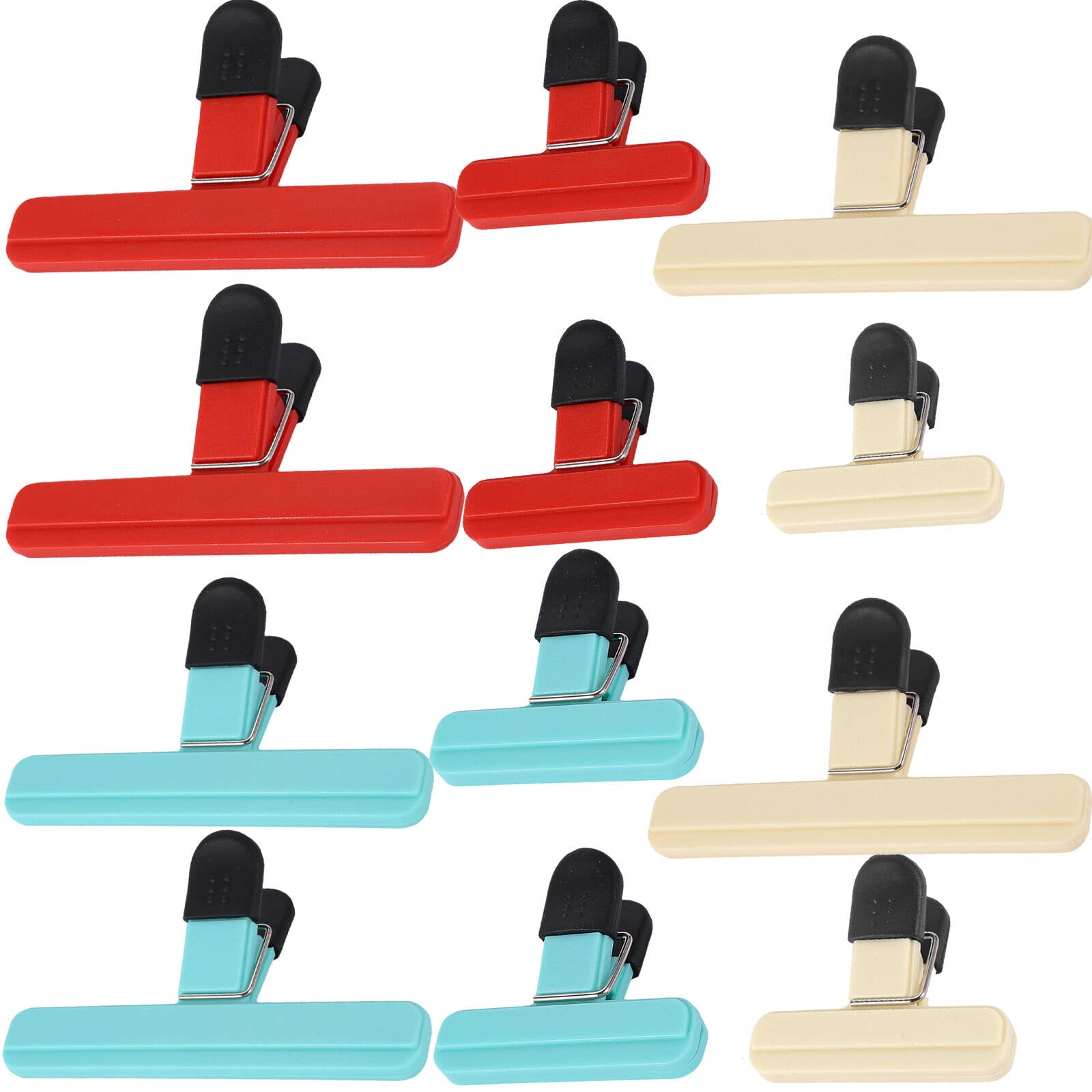 ACDANC 9 Pcs Chip Clips,Sturdy ABS+Rubber Binder Clips,Tight Clip Mouth ...