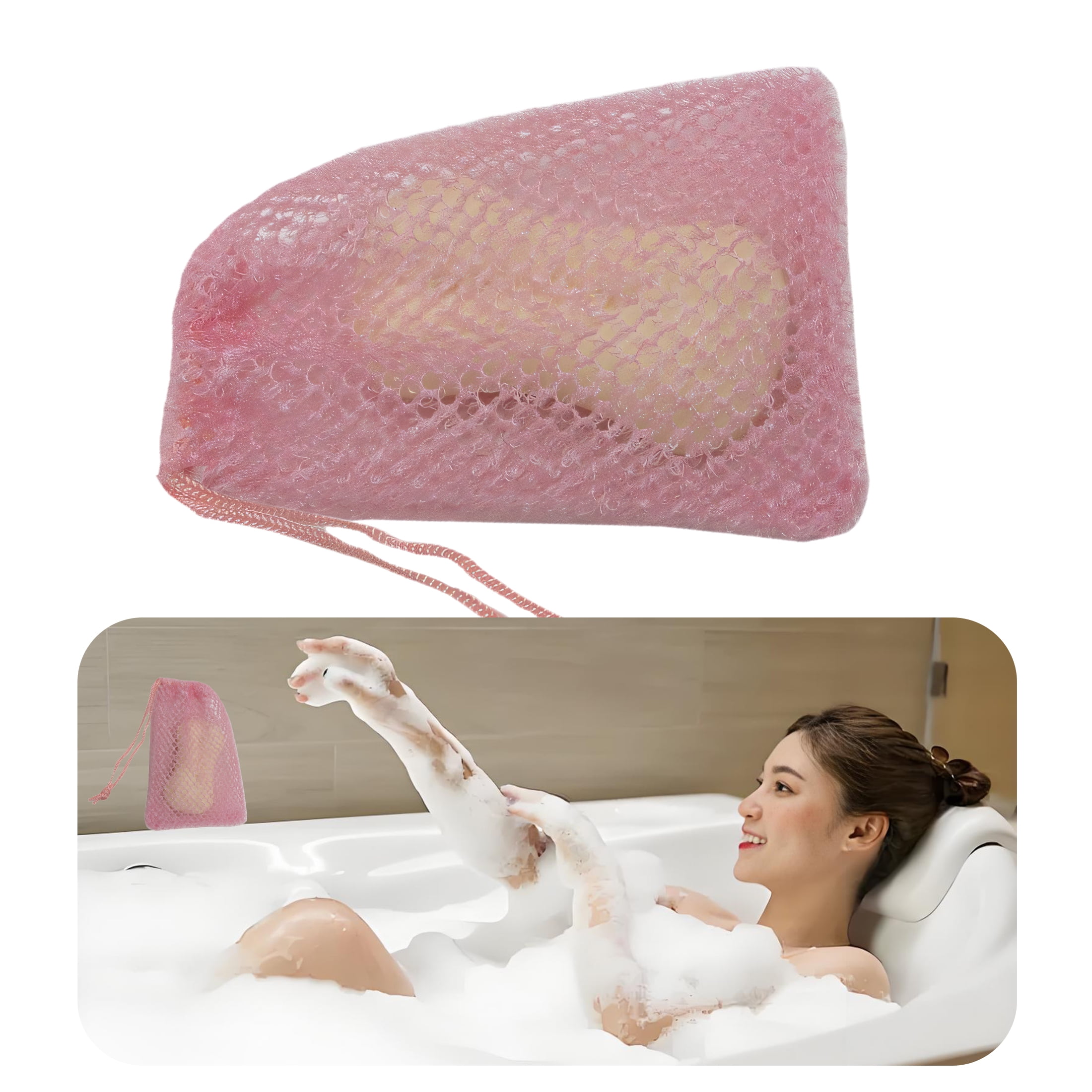 ACDANC African Net Sponge Authentic,Nylon African Exfoliating Net,3.94 ...