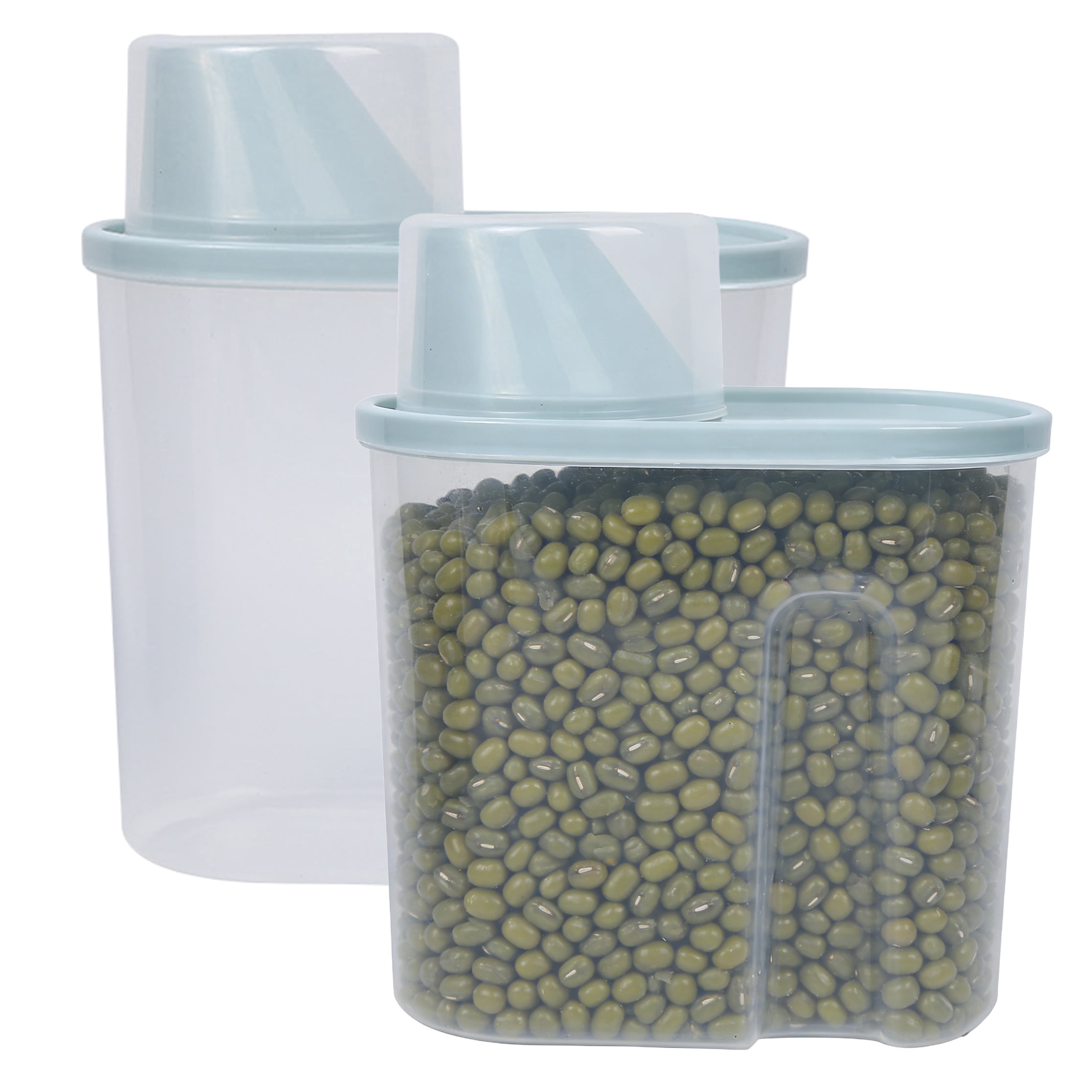 ACDANC Airtight Food Storage Container Set of 2 2.5L with Measuring Cup ...