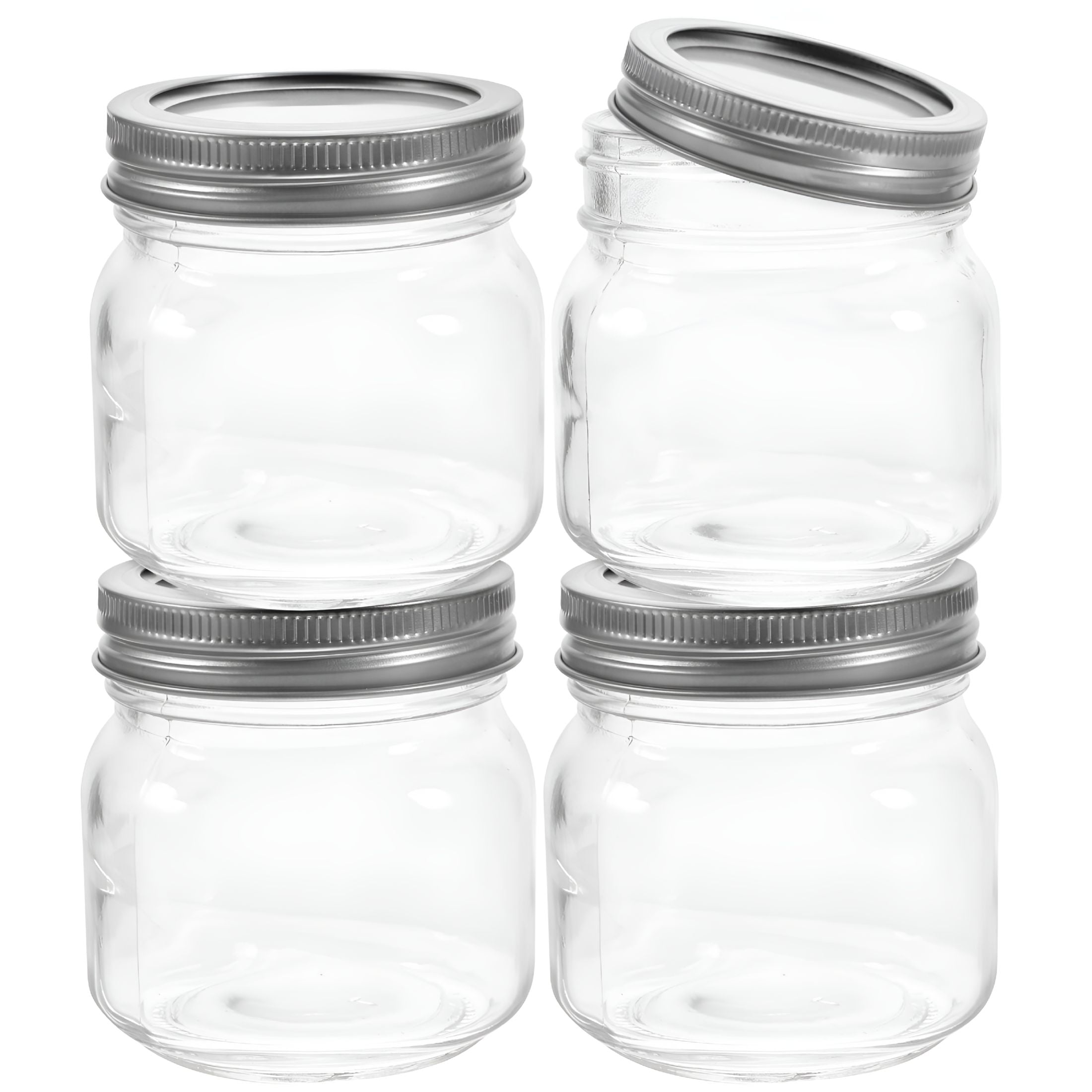 ACDANC Airtight Mason Jar Fruit Salad Jelly Canning with Lid 250ml 4 ...