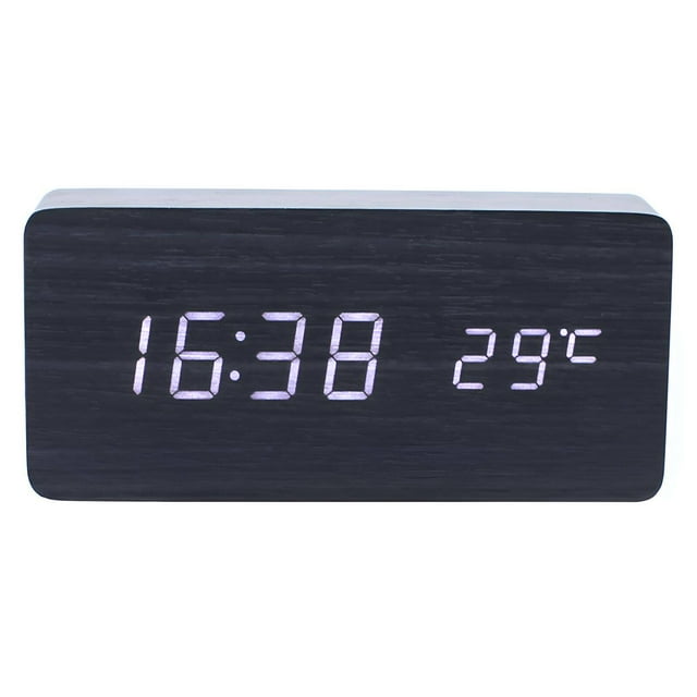 ACDANC Alarm Clock,Night Glow Digital Clock,Temperature Display Bedside ...