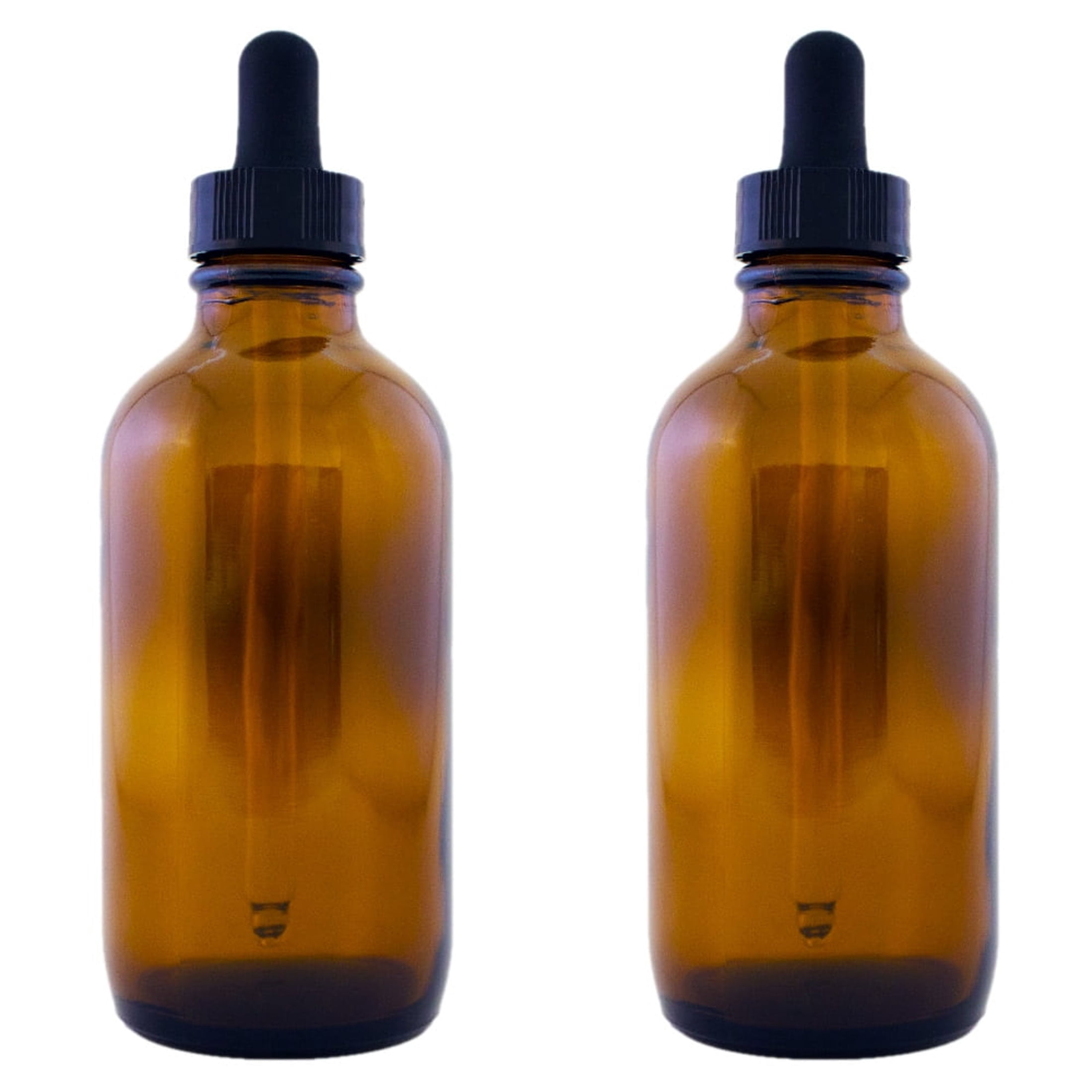 ACDANC Amber Glass Bottle - 4 Fl Oz W/ Glass Dropper - for Essential ...