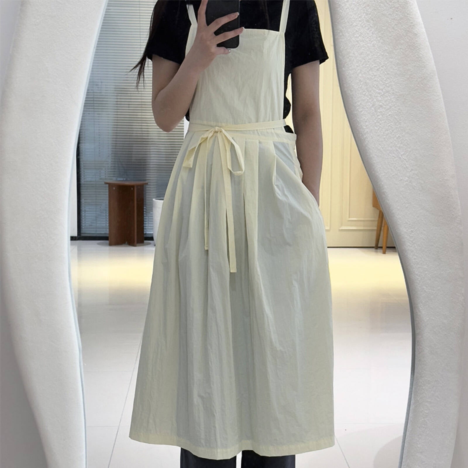 ACDANC Apron,H-Straps Aprons,Secure Fit Focused Work Chef Apron,White ...