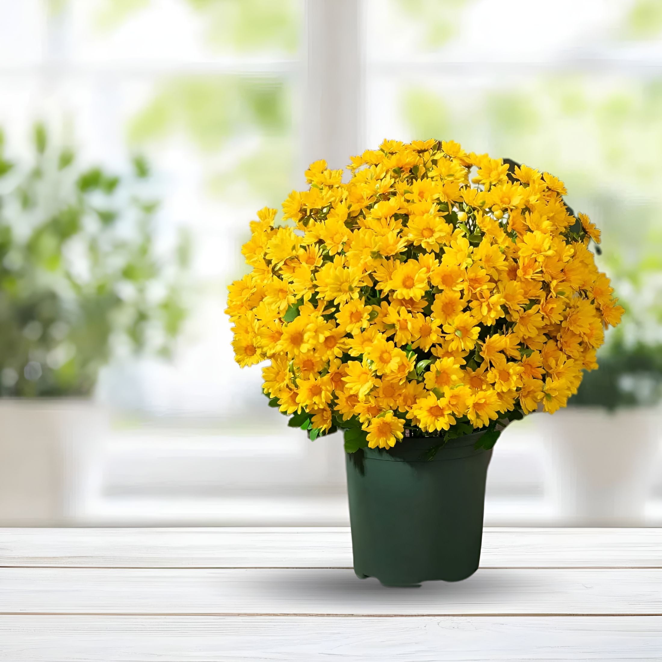 ACDANC Artificial Fall Flowers Outdoor Fake Mums - 5 Bundles Fake ...