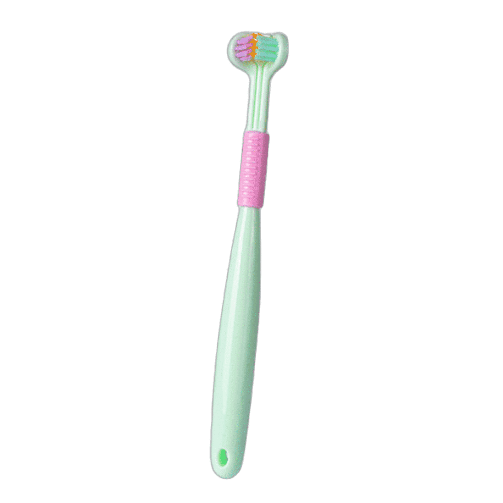 ACDANC Baby Toothbrush,Macaron Infant Toothbrush,Three Heads Scraped ...