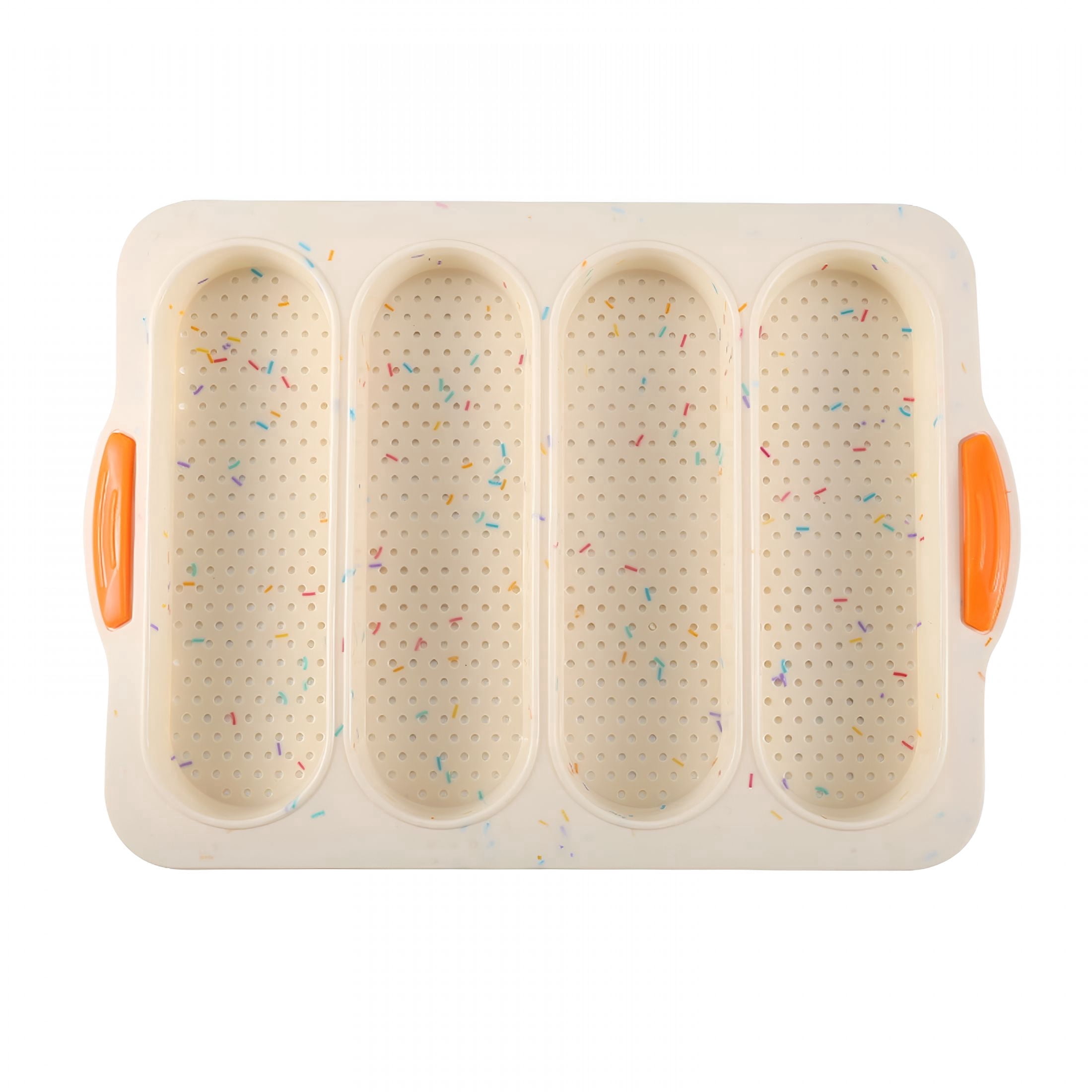 ACDANC Baguette Bread Pan, French Bread Hoagie Sub Roll Baking Pans 4 ...