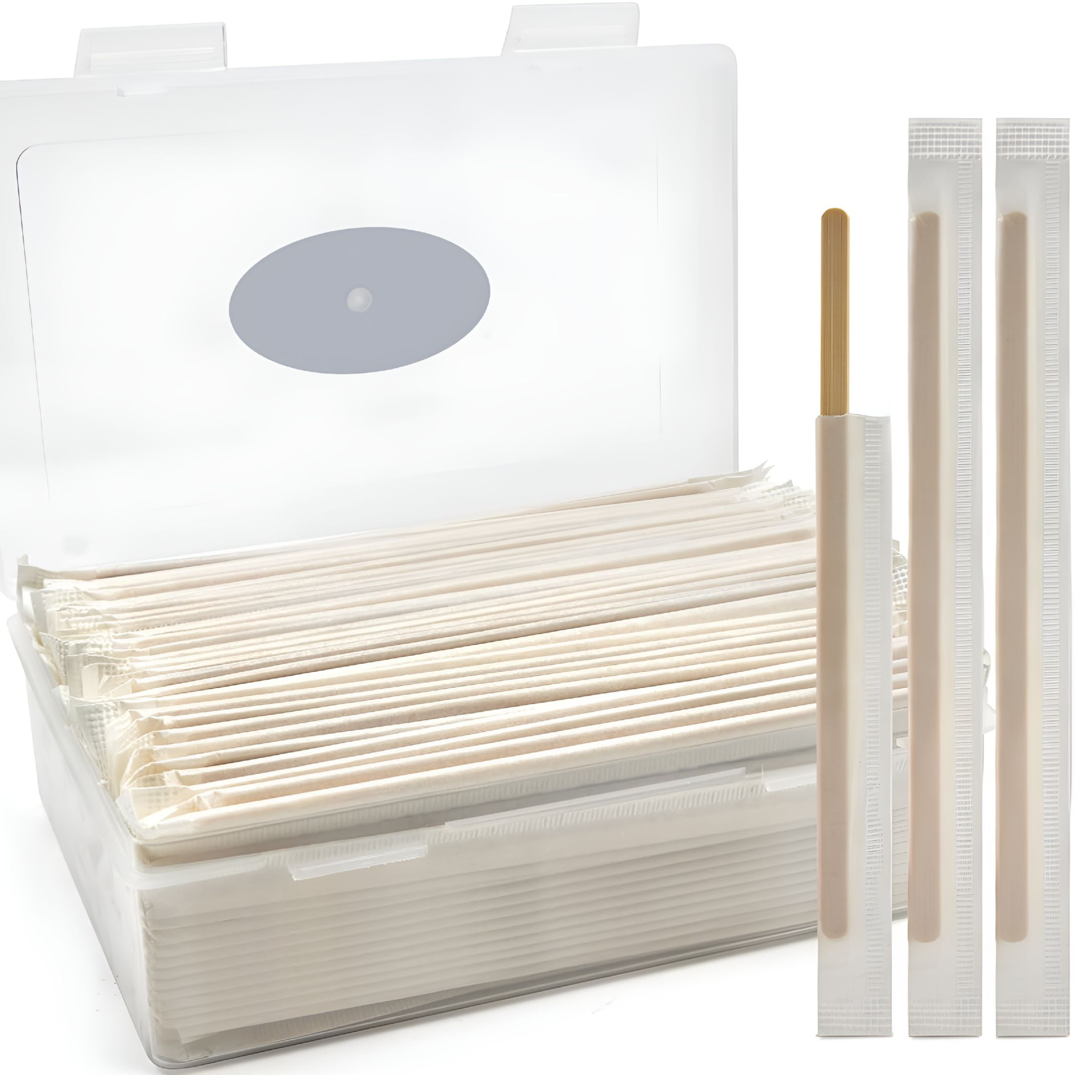 ACDANC Bamboo Coffee Stirrers Individually Wrapped 200 Count in Storage ...