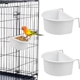 ACDANC Bird Feeder,2 Pcs Plastic Bird Food Feeder,Bird Water Cage ...