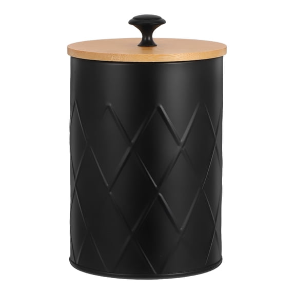 ACDANC 2026 New Black Kitchen Canisters for Countertop Airtight Metal ...