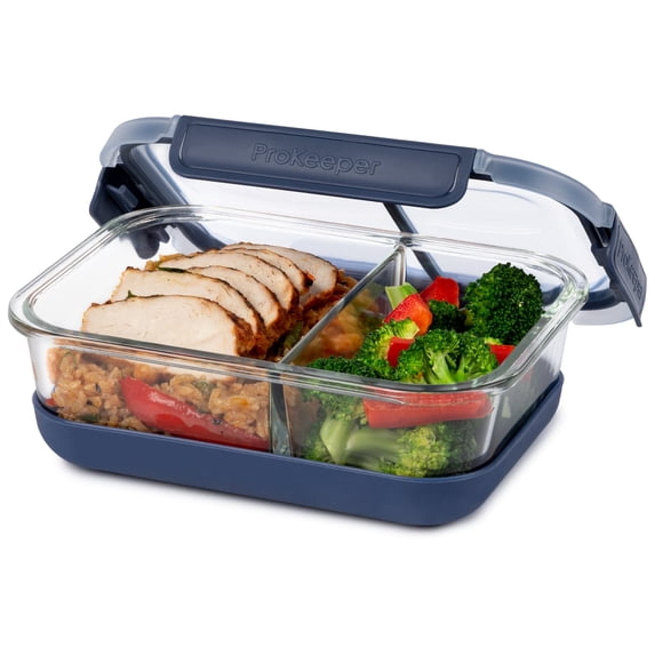 ACDANC Borosilicate Glass Lunch and Salad Storage Container with ...