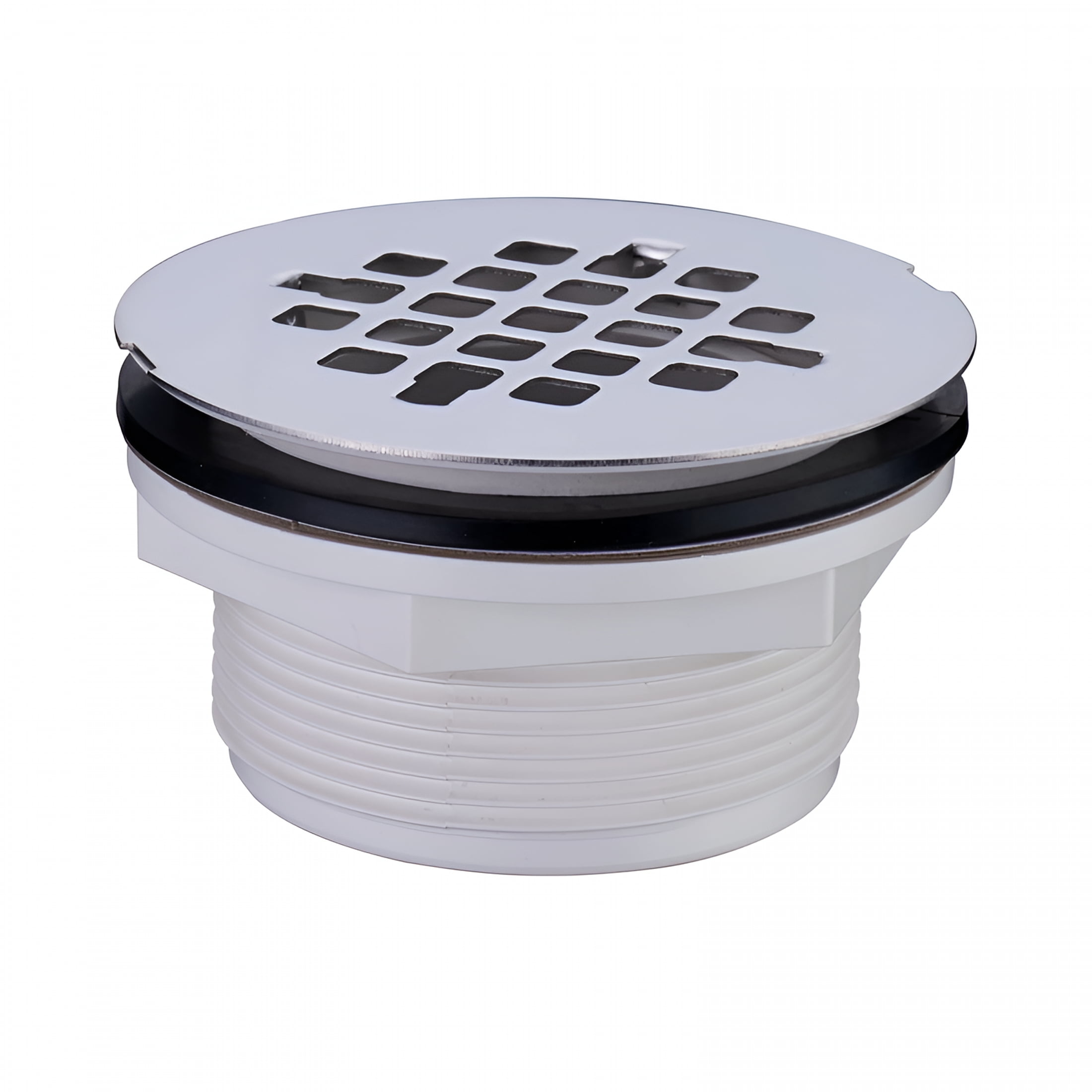 ACDANC Brushed Nickel No Caulk Pvc Compression Shower Drain with ...