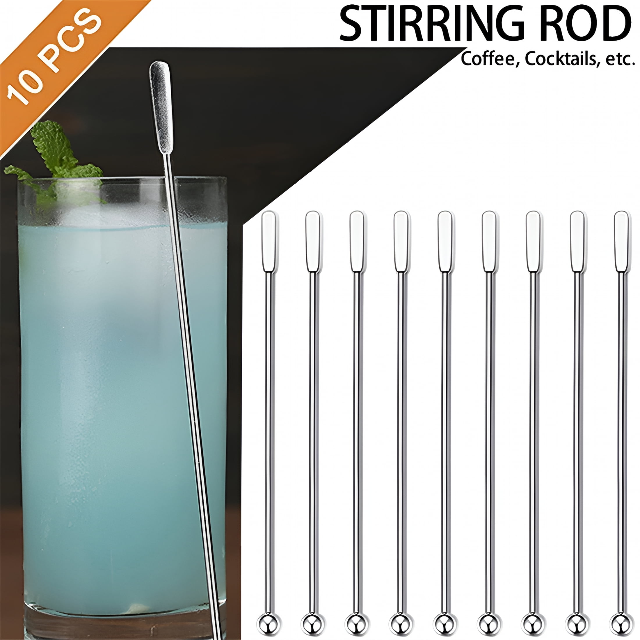 ACDANC Byikun Stir Sticks,Coffee Stirrers,Stainless Steel 7.5" Coffee ...