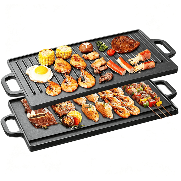 Cast Iron Flat Skillets for Home Cooking