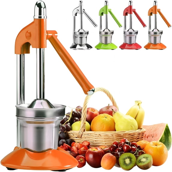 ACDANC Cast Iron Juicer Hand Press - Self-Weighted Pressure Rod,No ...