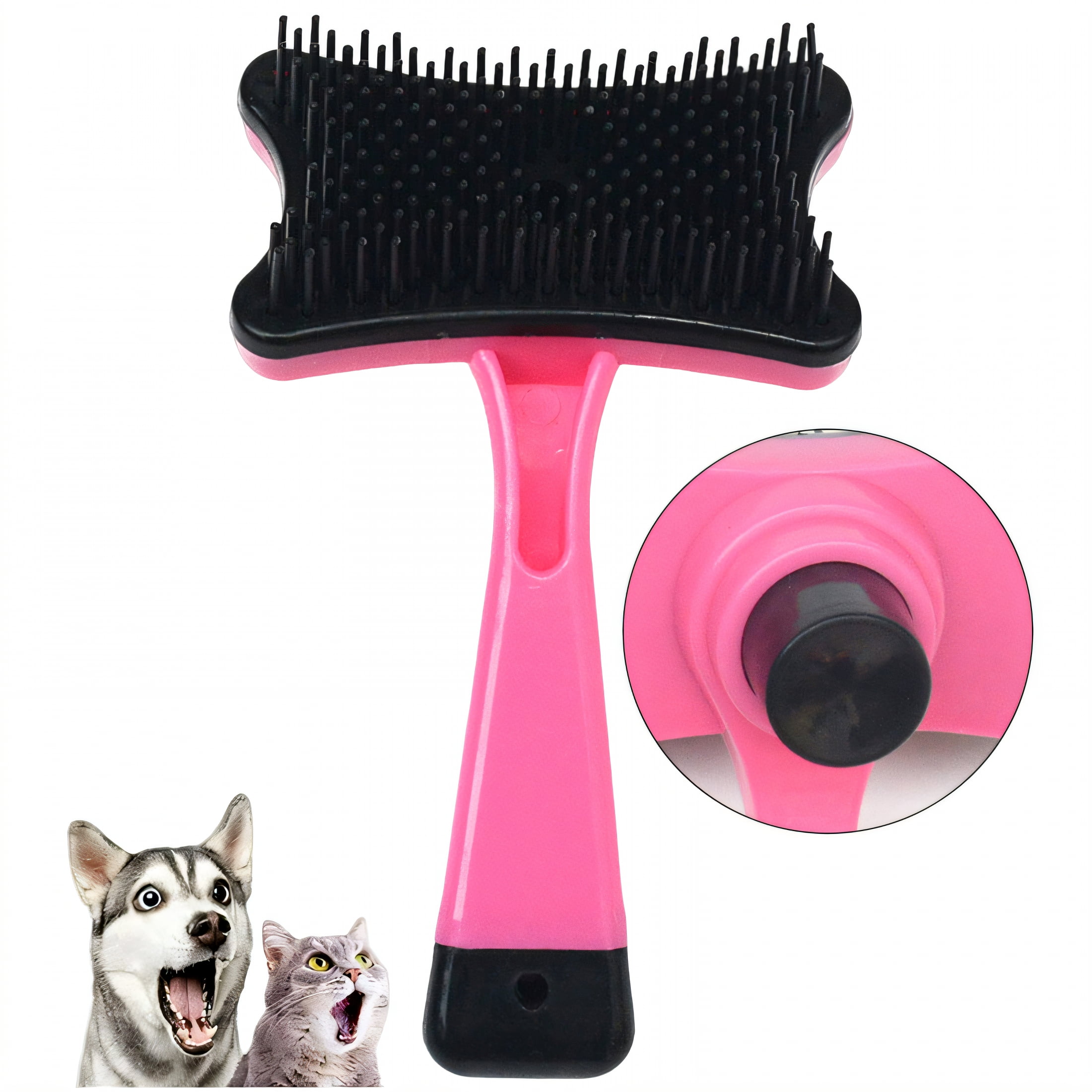 ACDANC Cat Brush for Long Haired Cats,Non-Slip Grip Cat Brushes for ...