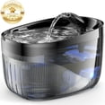 ACDANC Cat Water Fountain,2.2L/75Oz Cat Fountain with 2 Replacement ...