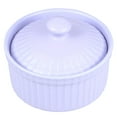 ACDANC Ceramic Ramekins with Lid Bakeware Set Porcelain Cups Pudding ...