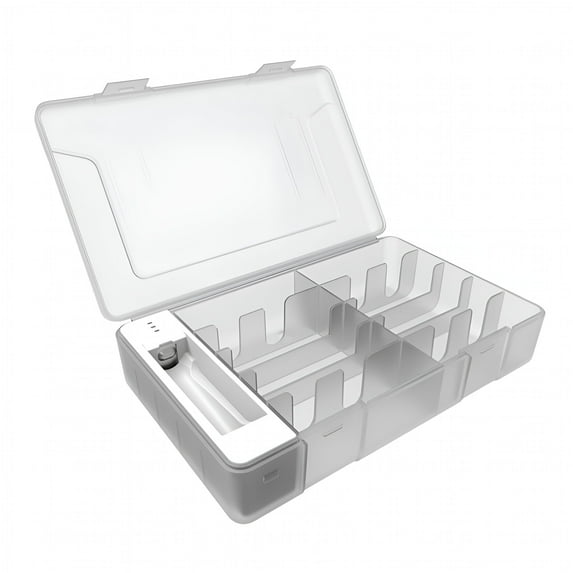 ACDANC Clear Battery Storage Case With Tester Holds Double/Triple A ...