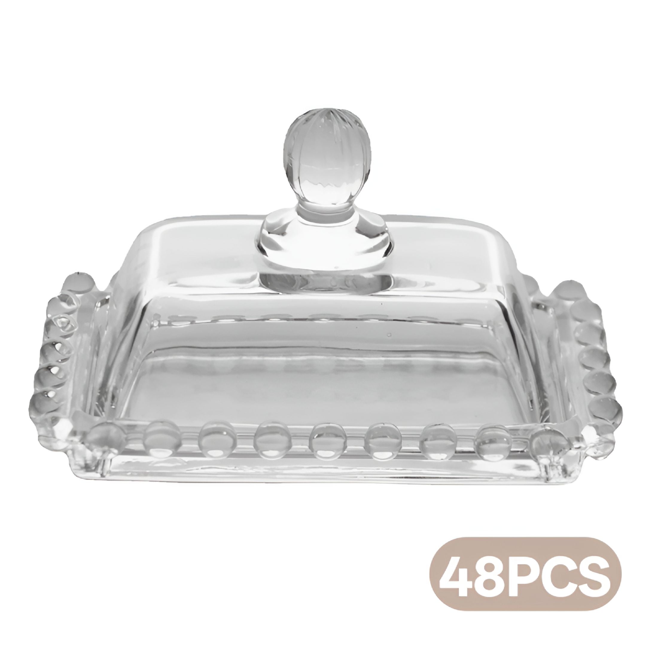 ACDANC Clearance Glass Butter Dish With Lid For Countertop Butter ...