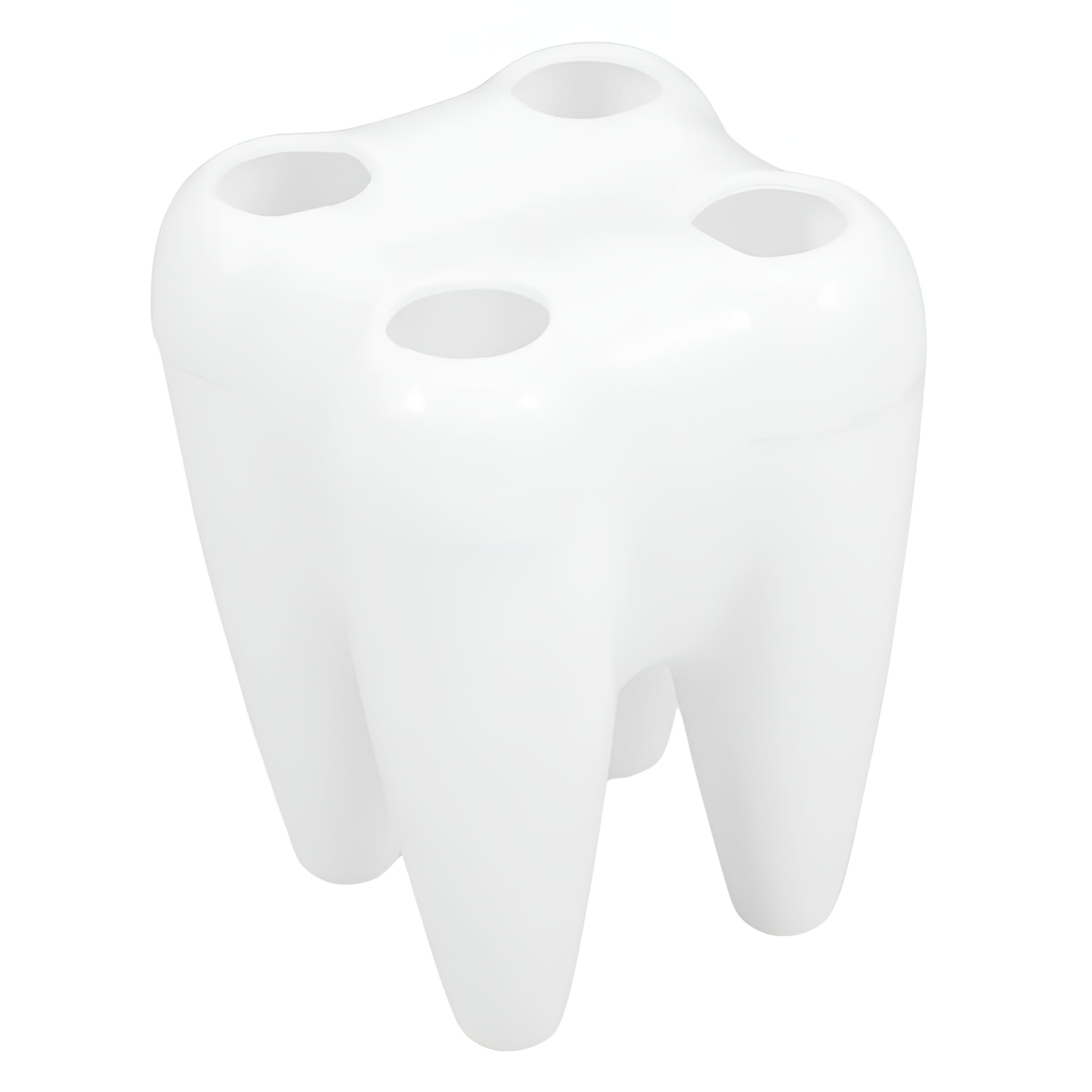ACDANC Countertop Toothbrush Holder Tooth Shape Toothbrush Holder Cute ...