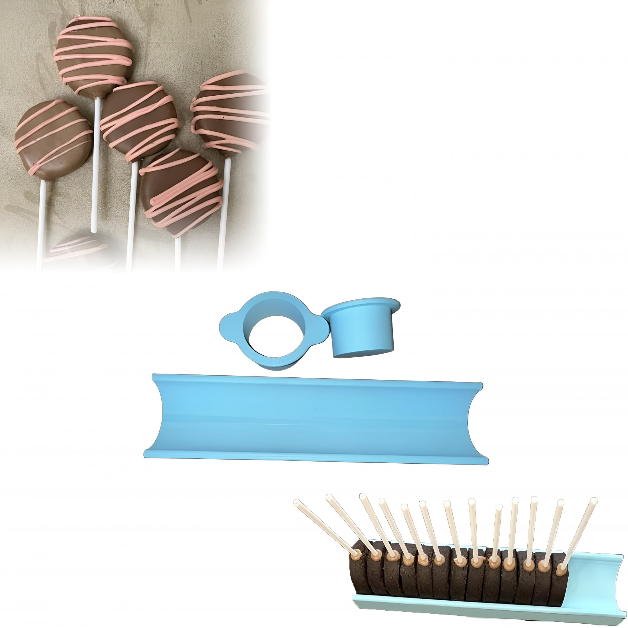 ACDANC Daisy Cake Pop Cutter&Mold Set With 9in Rolling Tray,Easy-to-Use ...