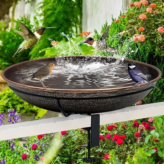 ACDANC Deck Mounted Bird Bath,Easy to Clean 12 Detachable Bath Bowl ...