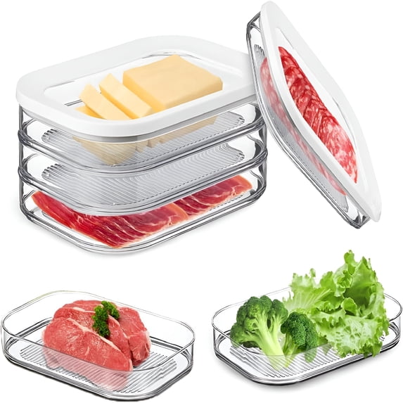 ACDANC Deli Meat Container for Fridge,Lunch Meat,Bacon,Cheese Meal Prep ...