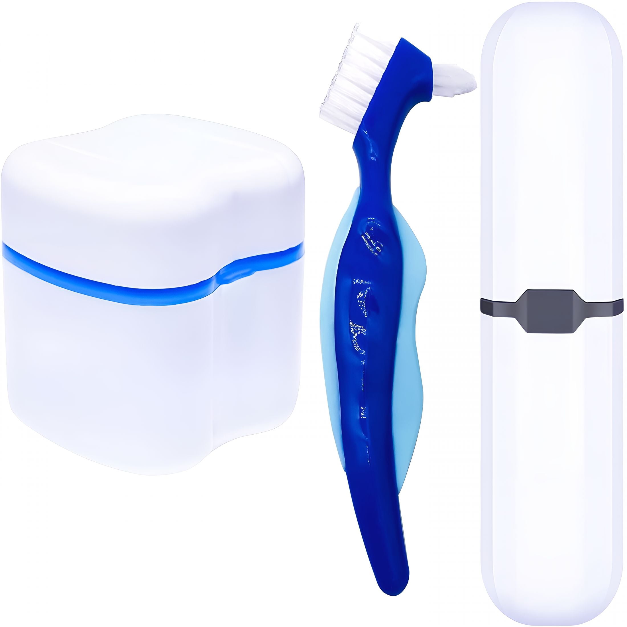 ACDANC Denture Case,Denture Cups Bath,Toothbrush with Hard Denture ...