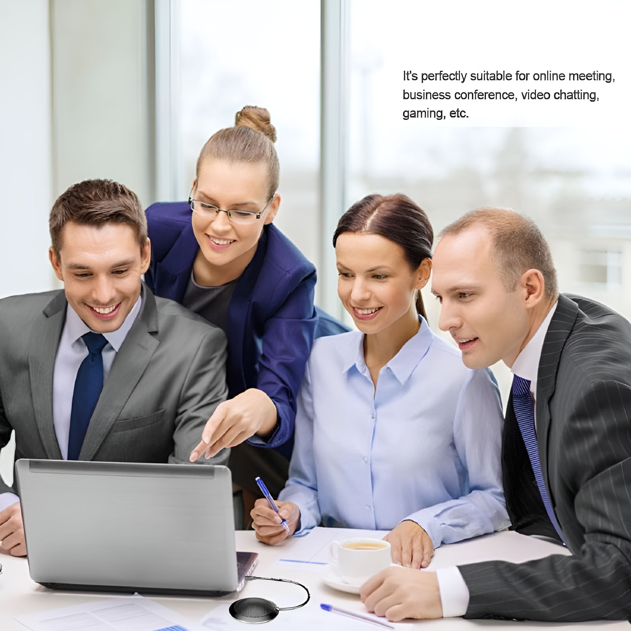 ACDANC Desktop USB Conference Speakerphone Microphone 360掳 ...