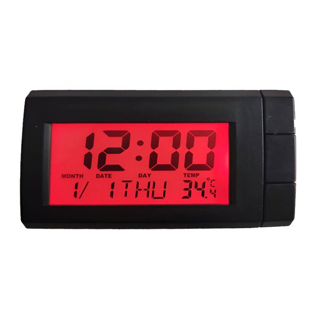 ACDANC Digital Clock,Thermometer Function Green Numbers Digital Clock ...